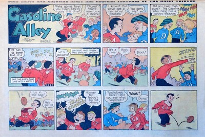 Gasoline Alley by Bill Perry - large half-page color Sunday comic from ...