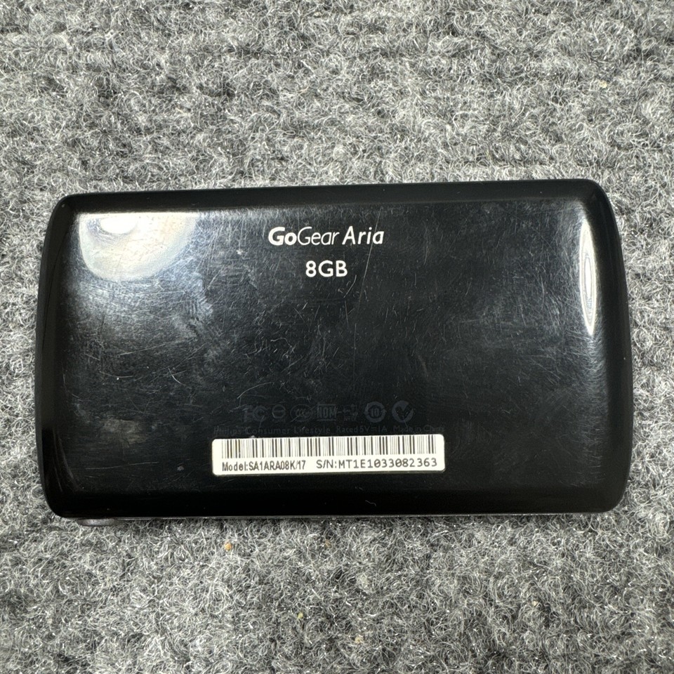 Philips GoGear Aria 8GB MP3 Player Black SA1ARA08K/17 Untested As Is ...