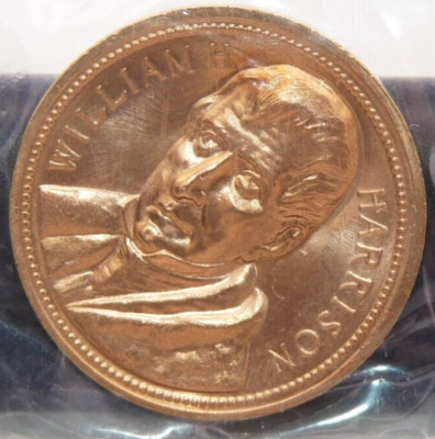US Mint Presidential Bronze Medal Sealed Coin President William H ...
