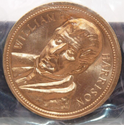 US Mint Presidential Bronze Medal Sealed Coin President William H ...