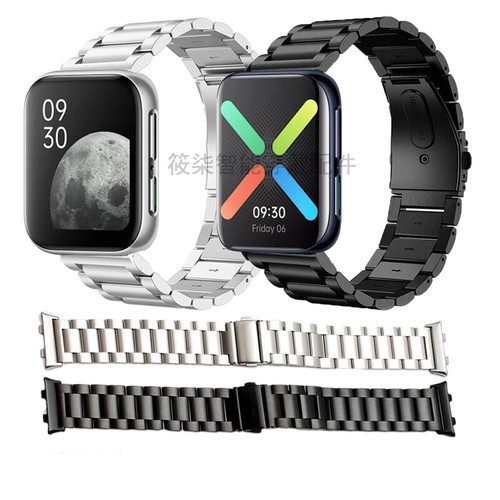 Stainless Steel Metal Watch Band Strap For OPPO Watch OW19W12 OW19W6 ...