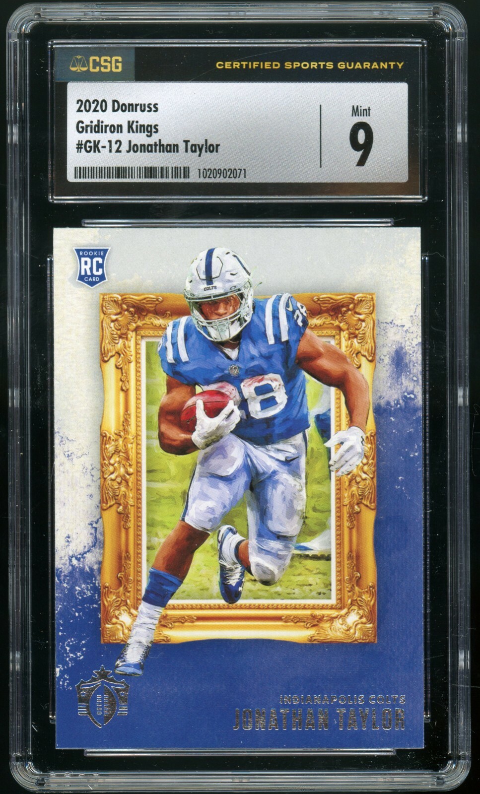 2020 Panini Chronicles - Gridiron Kings #GK-12 Jonathan Taylor (RC) for ...