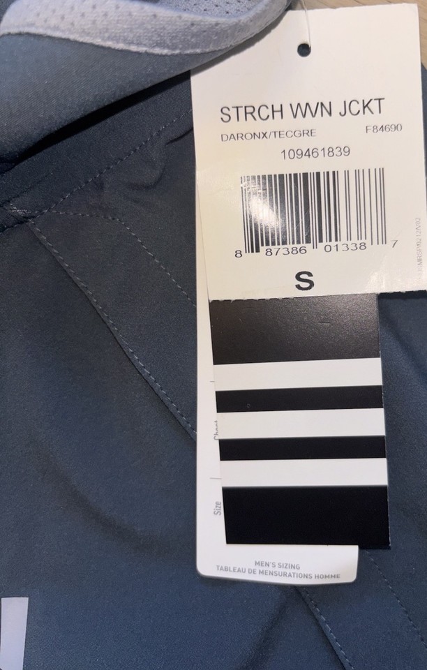 NWT- Adidas Men’s Performance Lightweight Climate Jacket Full-Zip Size ...