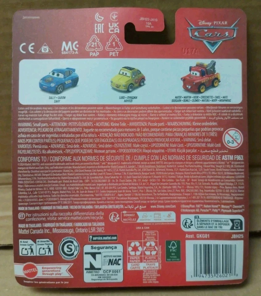 Disney Pixar Cars Mini Racers Race & Rescue Pack - Sally + Luigi ...