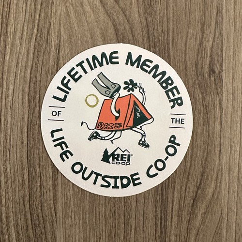 REI CO-OP Authentic Sticker Decal Lifetime Member Life Outside | eBay