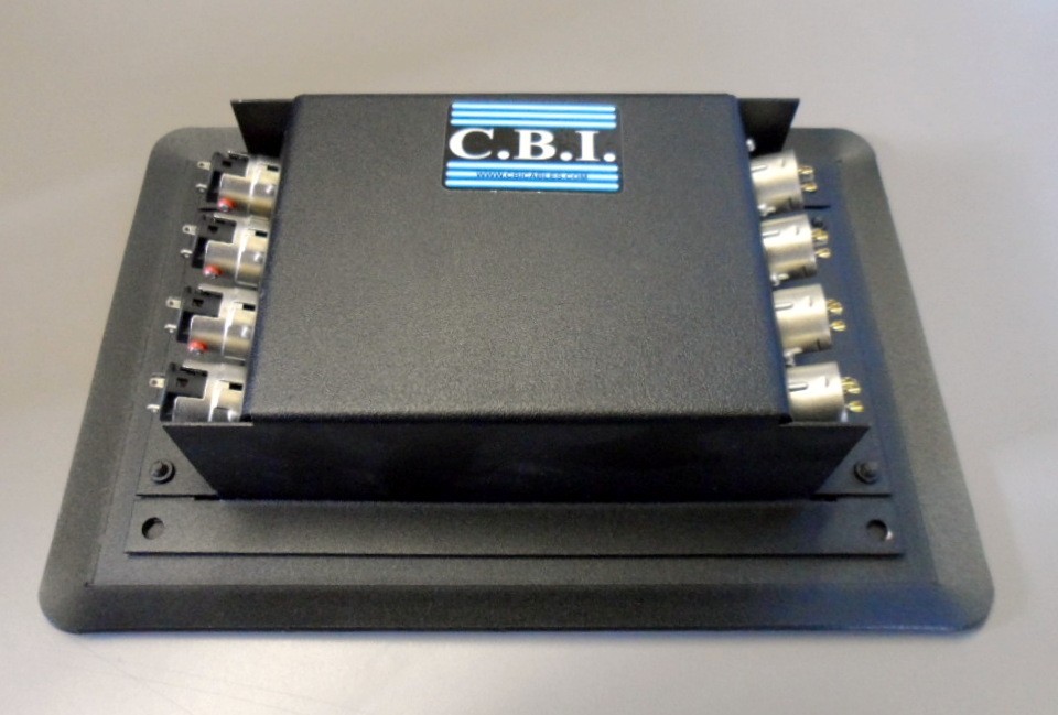 CBI Recessed Stage Floor Box w/ 4 XLR & 4 1/4-Inch Connections (Model # ...