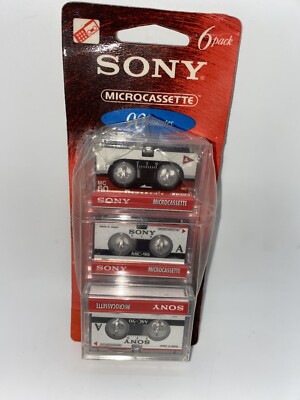 NEW Sony MC-90 Microcassette Tape - 4 Pack - 90 Minute Record Each | eBay