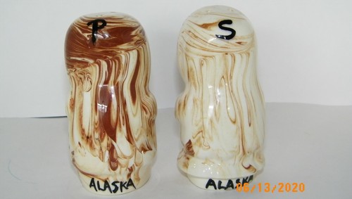 Sitka Clay Alaska Pottery, Marbled Eskimo Salt & Pepper Shakers VTG | eBay