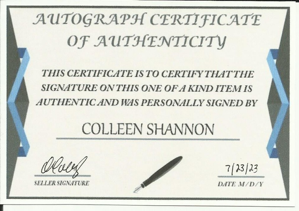 Colleen Shannon Autographed Miss January 2004 Playboy Custom Card w/COA ...