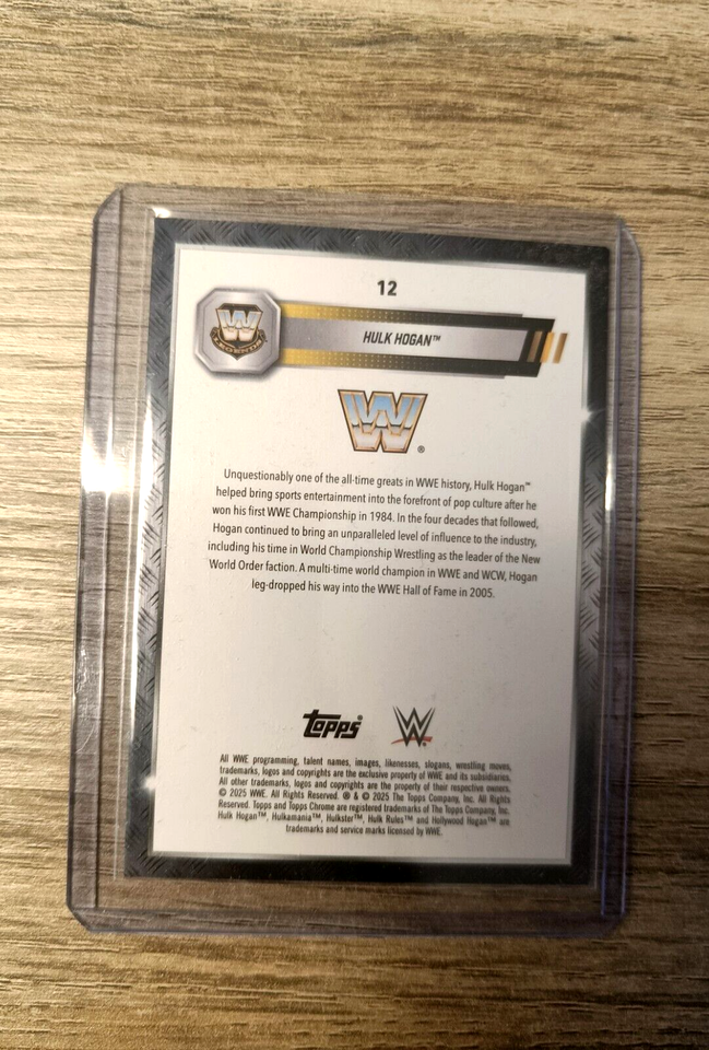 WWE Topps Chrome 2025 Hulk Hogan Frozen Fractor -4/0 | eBay