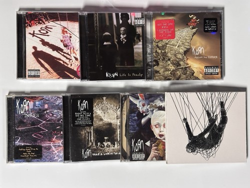 LOT OF 7 KORN CDS~~ ISSUES, life Is Peachy, Follow The Leader, SELF ...