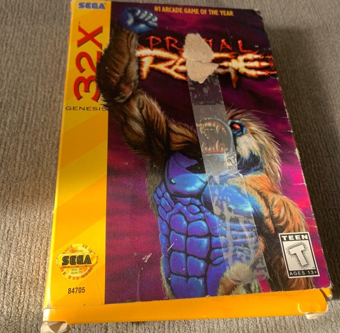Sega Genesis 32x Primal Rage Game with box | eBay
