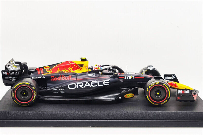 Bburago 1:18 F1 2023 RB19 #11 Sergio Checo Perez Model Car w/ Helmet ...