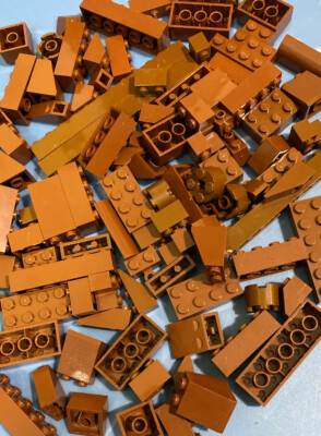 100 Brown Lego Bricks Building Block Pieces Exactly as shown | eBay