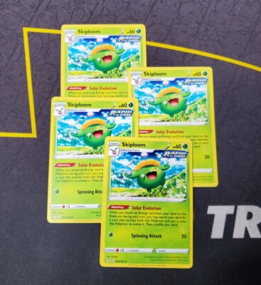 Pokemon TCG 4x Skiploom 003/203 Evolving Skies Playset Uncommon NM/M | eBay