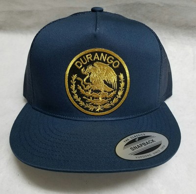 DURANGO MEXICO BASEBALL HAT MESH TRUCKER NAVY SNAP BACK ADJUSTABLE NEW ...