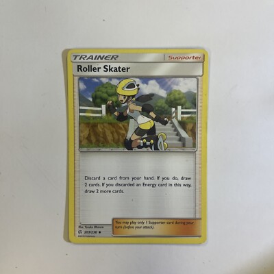 Pokemon TCG Card, Roller Skater 203/236, Uncommon, Cosmic Eclipse Set ...