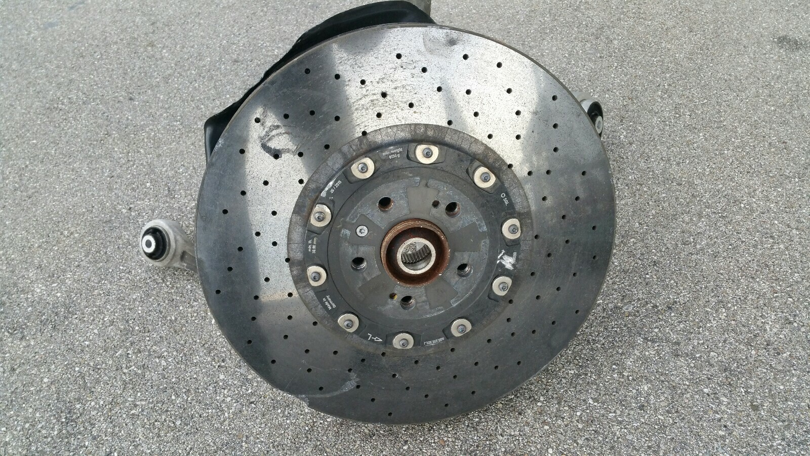 Orig Audi A6 4G A7 Achsschenkel Bremsscheibe Vorderachse Querdenker ...