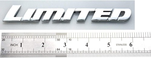 2Pc Chrome LIMITED Emblem 3D Logo Pillar Badge Sticker Self-Adhesive | eBay