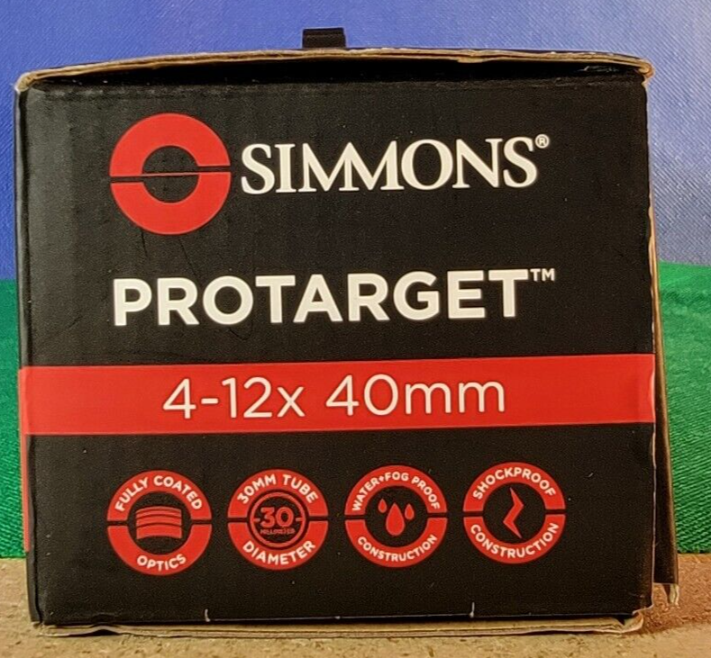 Simmons ProTarget 4-12x 40mm Riflescope SIM4-12X40MM NEW Open Box 45618000127 | eBay