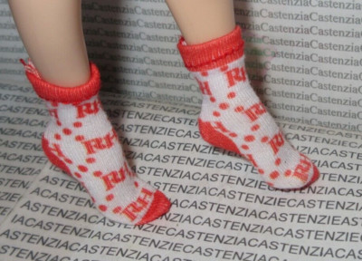 HOSIERY RAINBOW HIGH DOLL RUBY WHITE & PINK LOGO ANKLE SOCKS FASHION ...