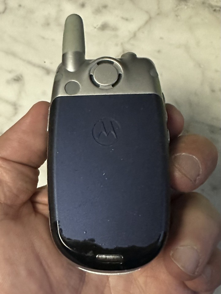 Motorola V330 - Blue and Silver ( T-Mobile ) Rare Flip Phone - works ...