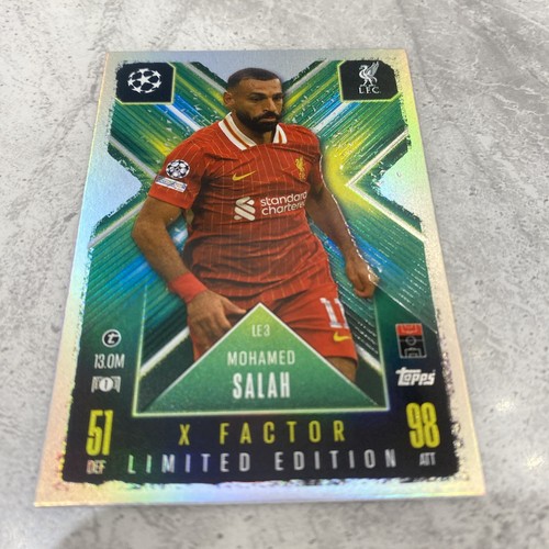 MATCH ATTAX EXTRA 2024/25 LE 3 MOHAMED SALAH X FACTOR LIMITED EDITION ...