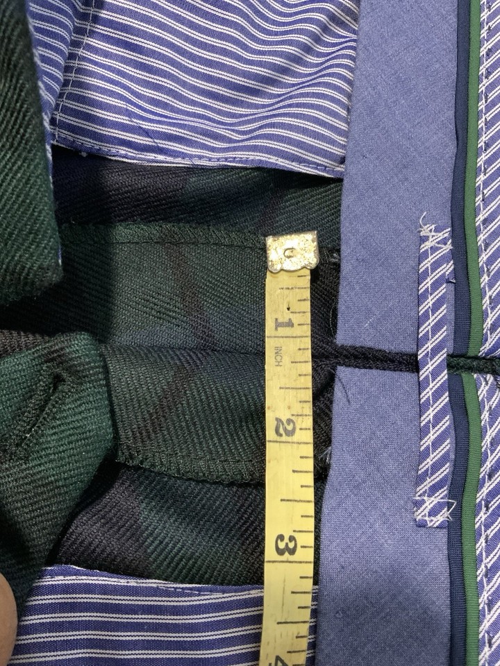 HACKETT London Winter , 100% Wool, XL 38 slim Plaid & Check Trousers ...