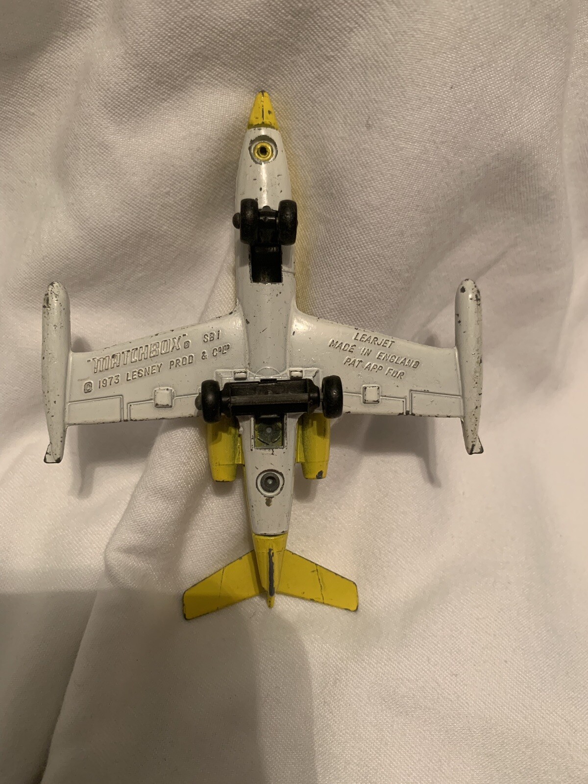 1973 Lesney Matchbox SBI Learjet Made in England Toy Die Cast Airplane ...