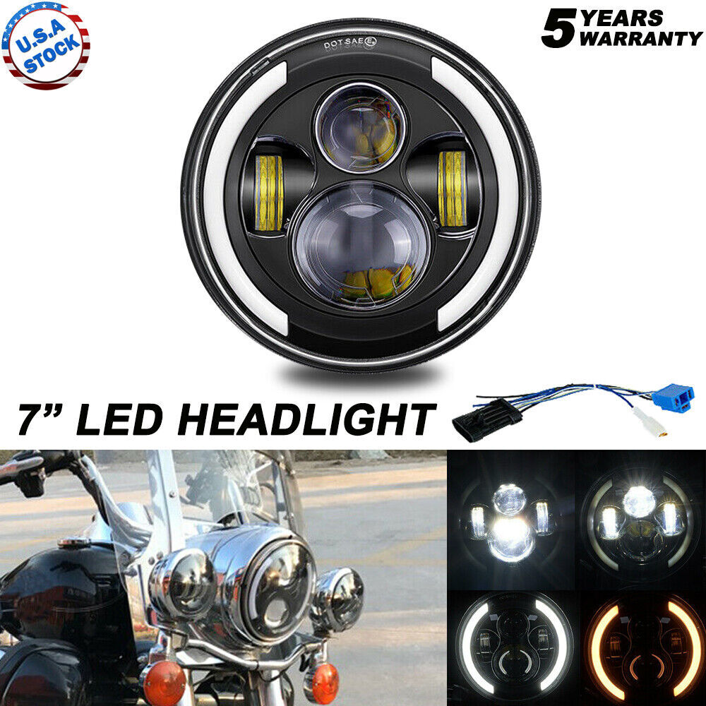 Round Motorcycle Headlight