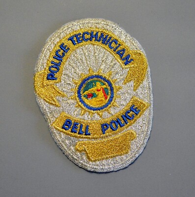 Bell California Police Technician Patch ++ Los Angeles County CA | eBay