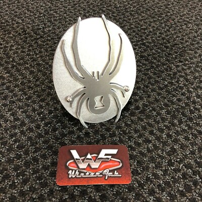 Black Widow Spider Hitch Cover Two Layer 1/8" Steel Custom | 8 in