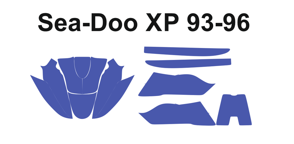 1993-1996 Sea-Doo XP Jet Ski Templates Vector Format Ai Cdr Ready for ...