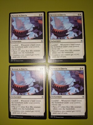Retreat to Emeria x4 Battle for Zendikar 4x Playset Magic the Gathering ...