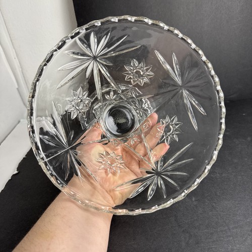 Anchor Hocking EAPC Star of David Punch Bowl & Stand Cups Set Vintage ...