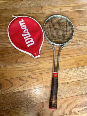 Vintage Wilson T2000 Tennis Racket With Cover Jimmy Connors Steel Retro ...