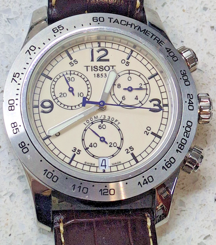 TISSOT V8 CHRONOGRAPH TACHOMETER SPORTS MEN'S WRIST WATCH WORKING | eBay UK