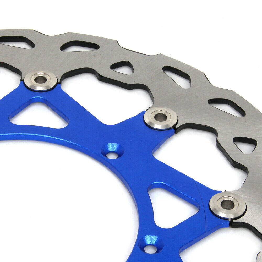 Blue 320MM Front Motor Floating Brake Disc Rotor For YAMAHA WR250F ...