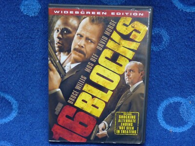 16 Blocks (DVD, 2006, Widescreen) Bruce Willis Mos Def David Morse ...