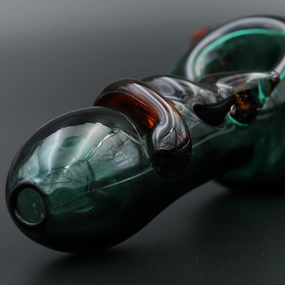 5" Glass Smoking Pipe "Demon" Devil Tobacco Bowl Pocket Pipes Dark ...