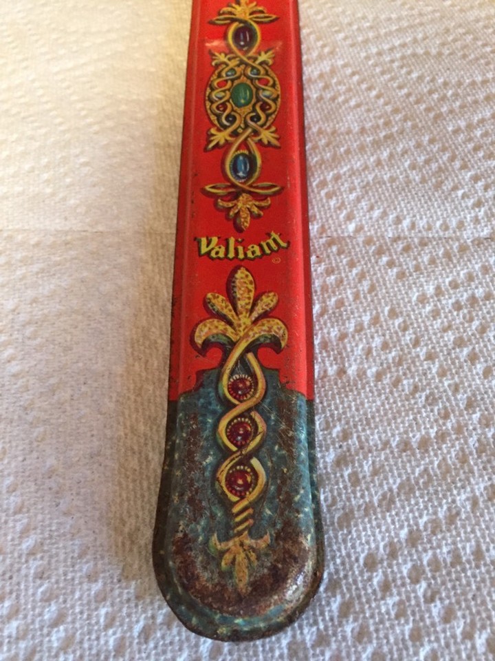Vintage Tin Toy - MATTEL Metal Prince Valiant Sword Holder | eBay