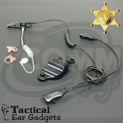 Hawk Lapel Mic Police Earpiece with Tube for Harris XG15 XG25 XG75 ...