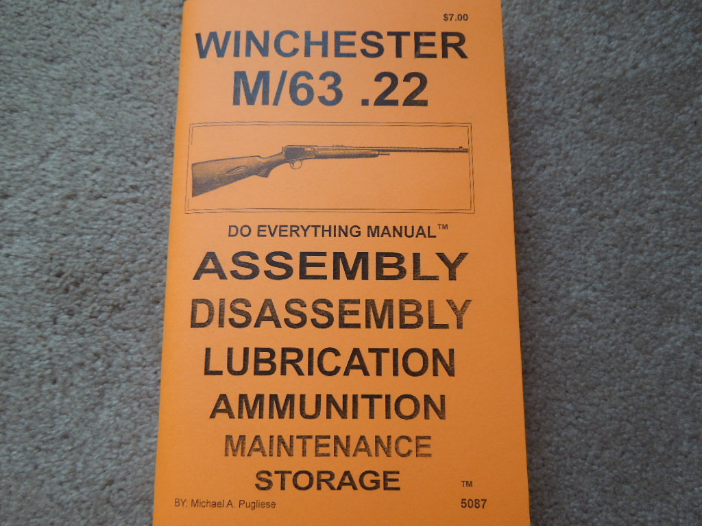 Winchester Model 63 in .22 Rifle Manual 87 pages | eBay