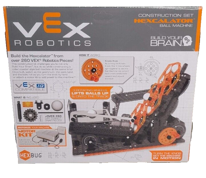 1 Vex Robotics Build Kit Hexcalator Ball Machine With Alternate Builds ...
