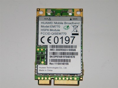 Huawei EM770 WWAN UMTS HSDPA Adapter 51074223 0C06-000K0AS #2215.004 | eBay