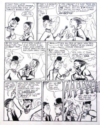 PHIL FOGLIO PHIL & DIXIE'S COMIC STRIP # 21 DRAWING MAGIC THE GATHERING ...