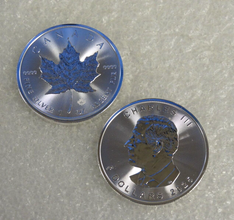 Lot of 3 Silver 2025 Canada 1 oz .9999 Silver Maple Leaf $5 Coins | eBay