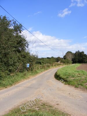 Photo 12x8 Road to Butley High Corner At the junction with Church Road ...
