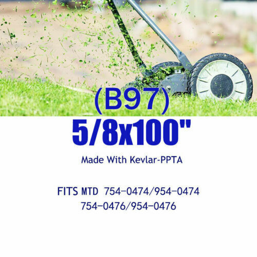 Replacement With Kevlar Mower Triangle Belt(B97)5/8x100"For MTD754-0474 ...