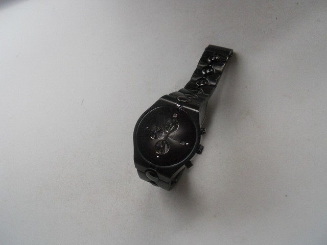 Fossil Chronograph men's quartz battery & Analog dress blackout watch ...